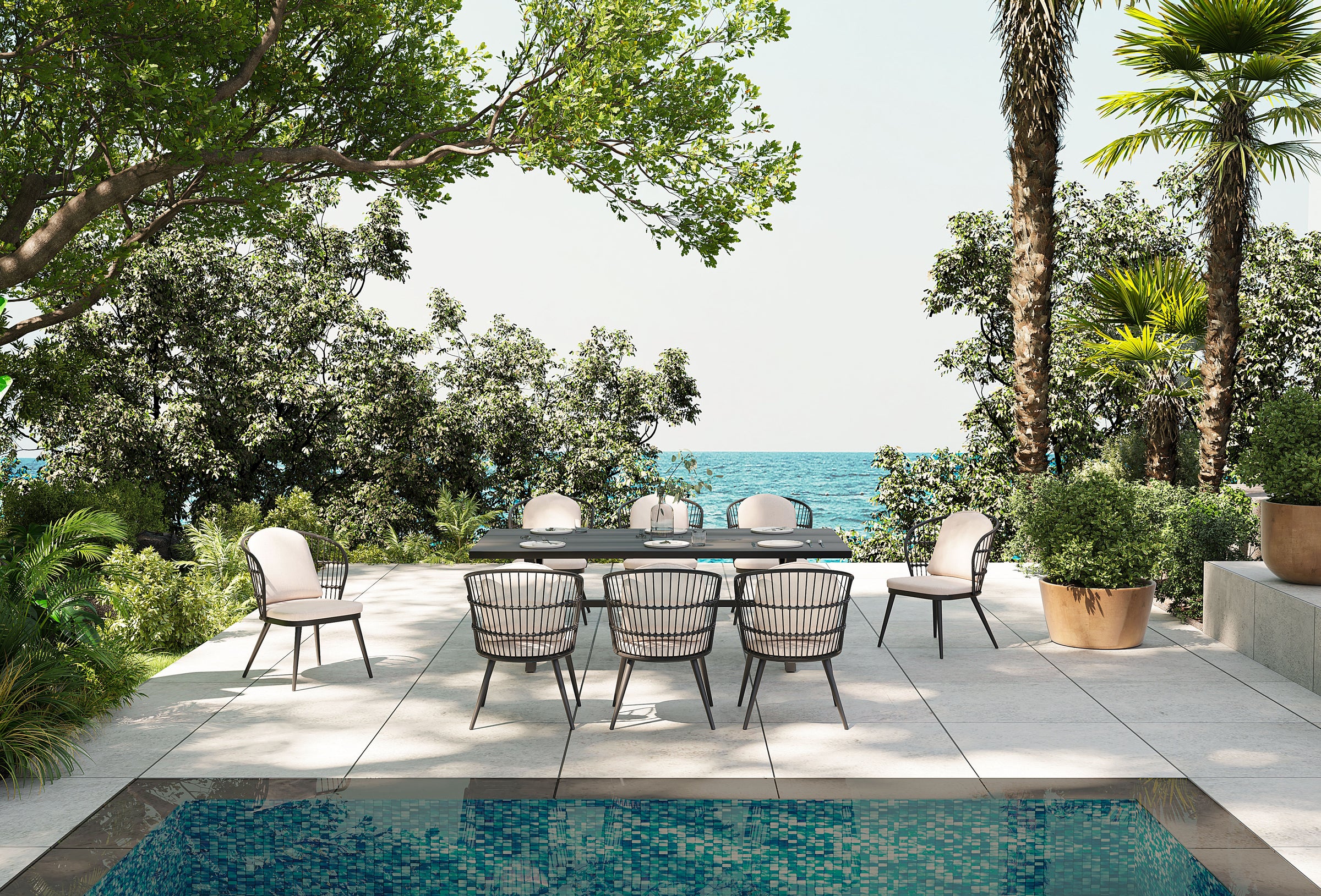 Outdoor Patio Dining Table Sets for 4-8 People | Jardina